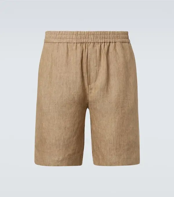Sunspel Linen Shorts - Beige