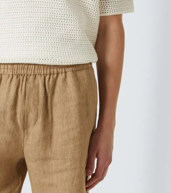 Sunspel Linen Shorts - Beige