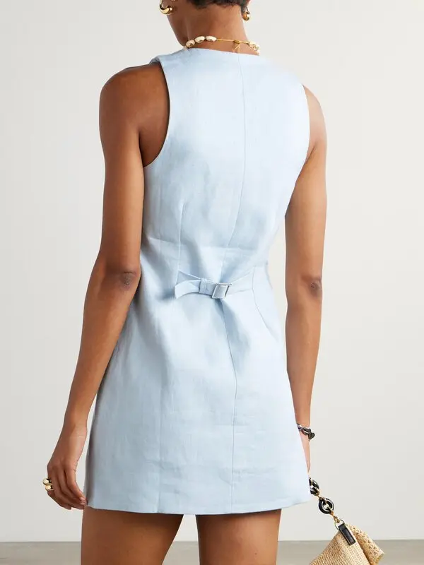 Faithfull The Brand Jaques Linen Mini Dress