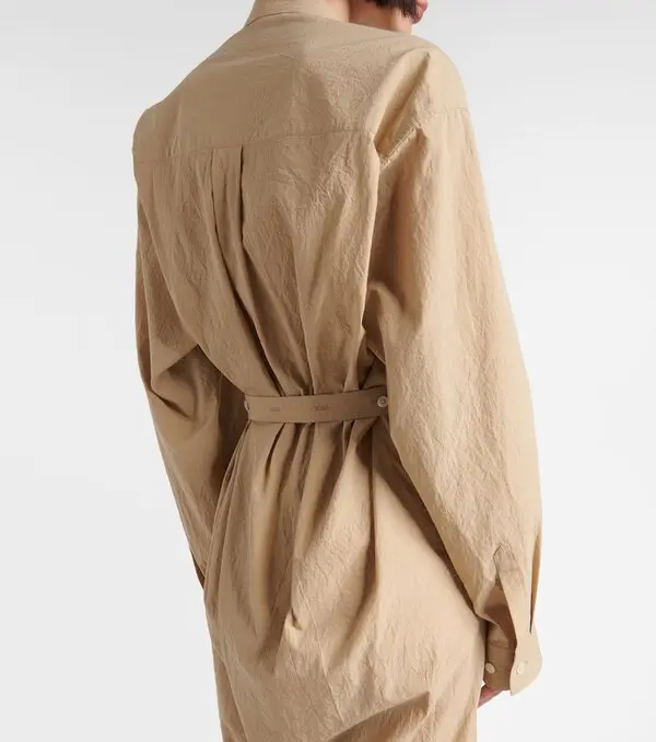 LEMAIRE Belted Cotton Shirt Dress