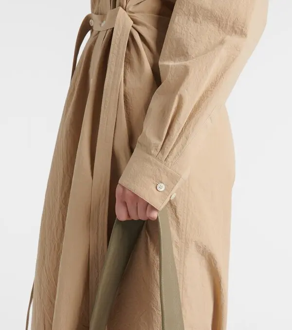 LEMAIRE Belted Cotton Shirt Dress