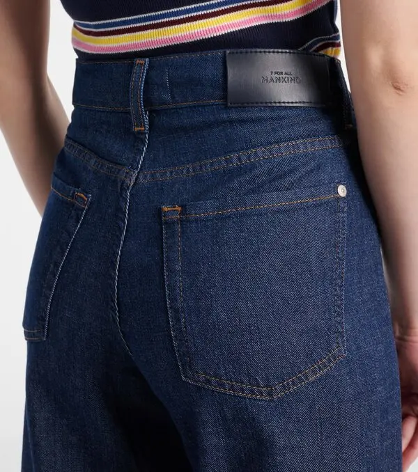 7 For All Mankind Lotta Wide-leg Jeans - Blue