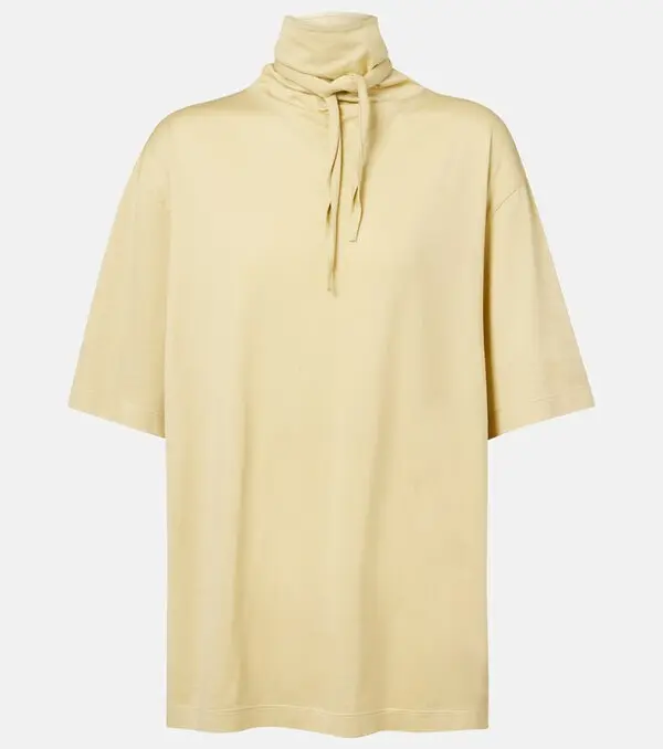 LEMAIRE Foulard Cotton Jersey T-shirt - Yellow