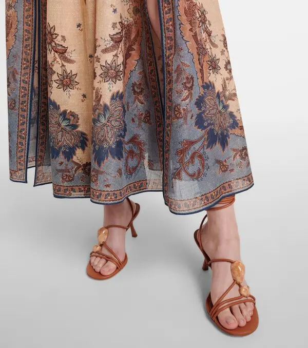 Zimmermann Ascension Plunge Halter Maxi Dress - Multicoloured - 20% Off |  Editorialist