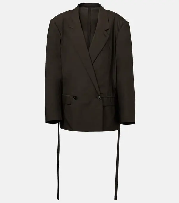 LEMAIRE Belted Cotton And Silk Blazer