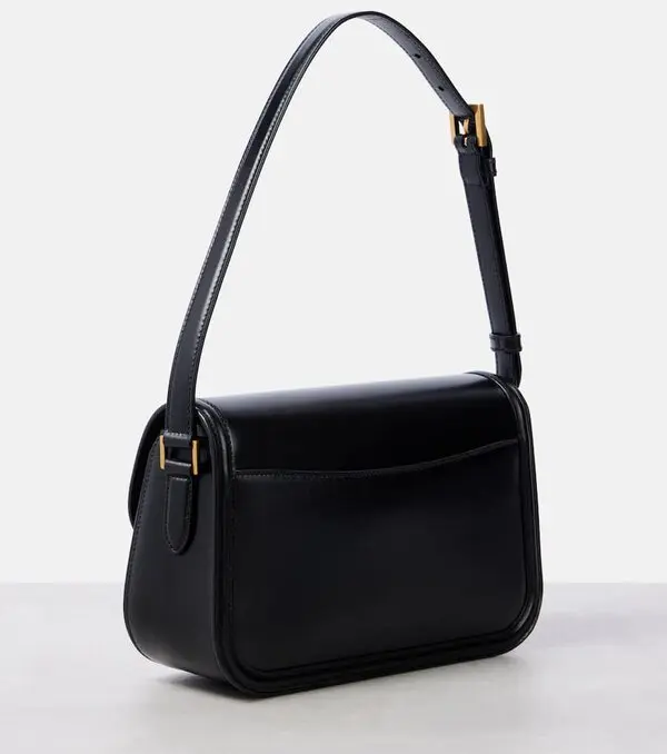 Saint Laurent Solferino Small Leather Shoulder Bag - Black