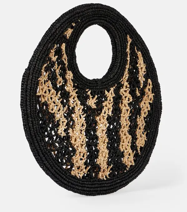 Jacquemus Spiaggia Small Raffia Shoulder Bag