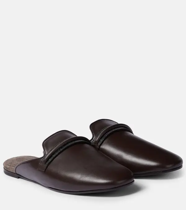 Brunello Cucinelli Leather Mules