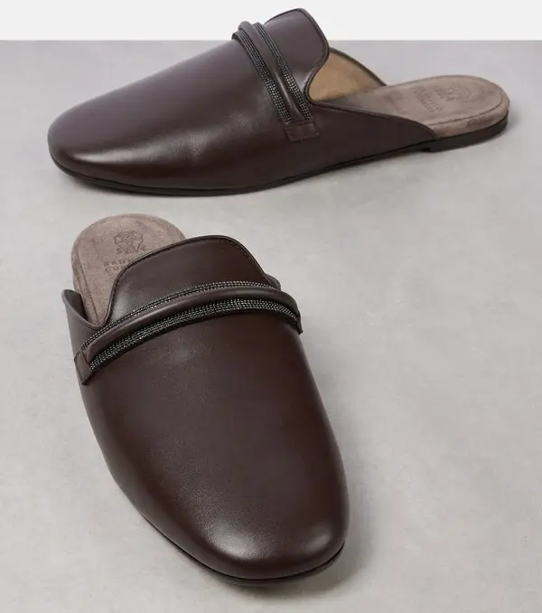 Brunello Cucinelli Leather Mules