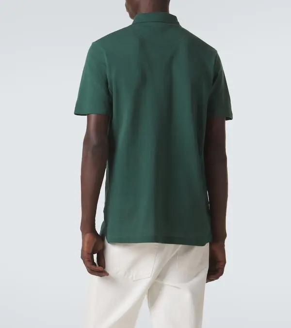 Sunspel Cotton Polo Shirt - Green