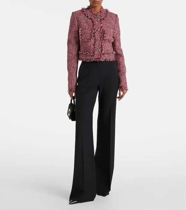 Safiyaa Wool-blend Tweed Jacket