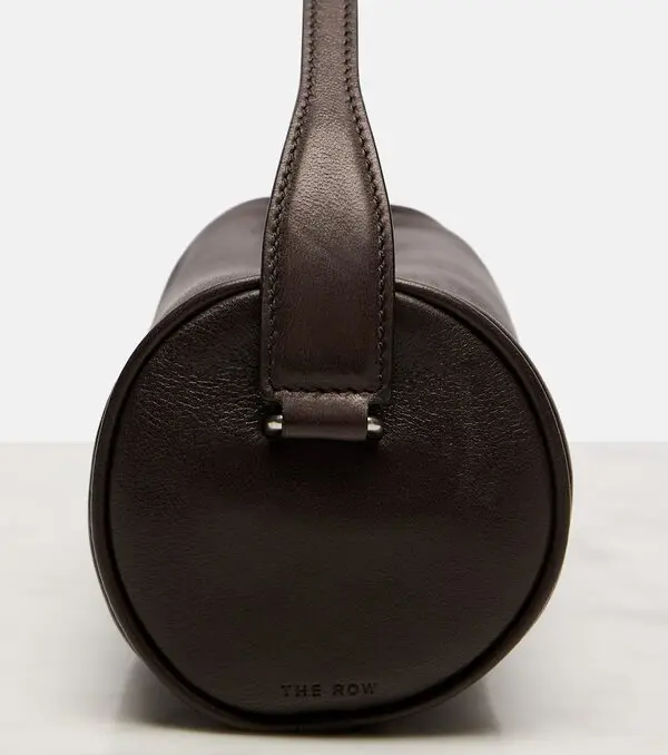 THE ROW Round '90s Leather Tote Bag - Brown