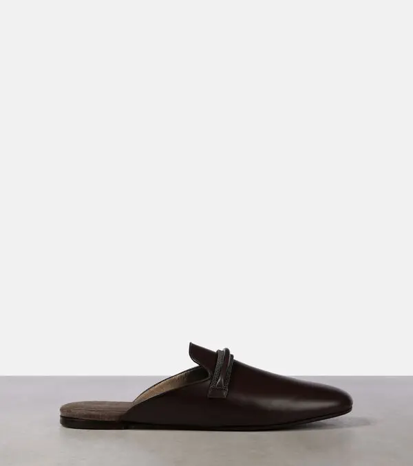 Brunello Cucinelli Leather Mules
