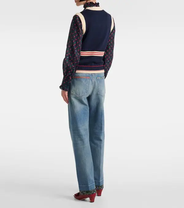 Valentino Garavani Chez Cotton Sweater Vest