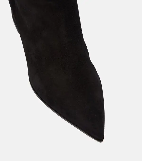 GIANVITO ROSSI Piper Suede Knee-high Boots - Black