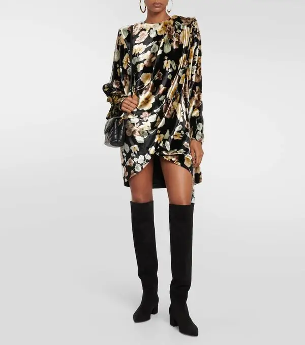 GIANVITO ROSSI Piper Suede Knee-high Boots - Black