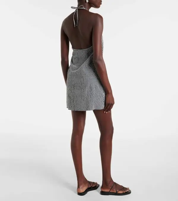 Hunza G Gingham Seersucker Minidress