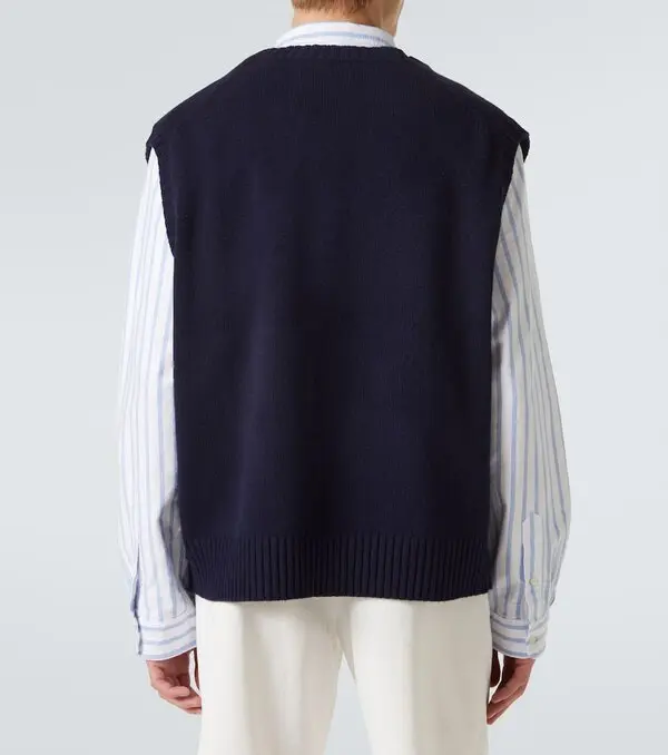 Polo Ralph Lauren Wool And Cotton Sweater Vest