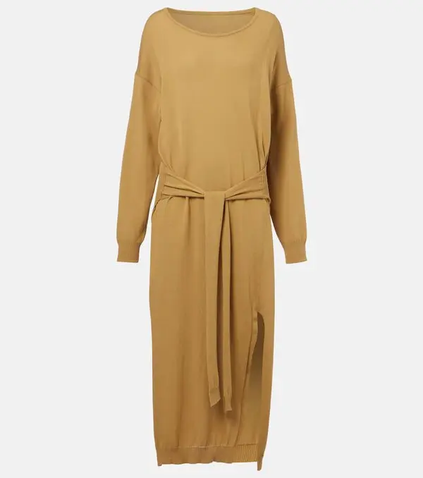 LEMAIRE Trompe-l'oil Cotton Midi Dress