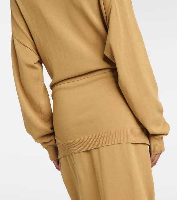 LEMAIRE Trompe-l'oil Cotton Midi Dress