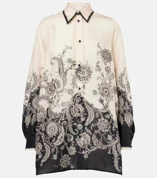 Zimmermann Rhiannon Paisley Silk Shirt