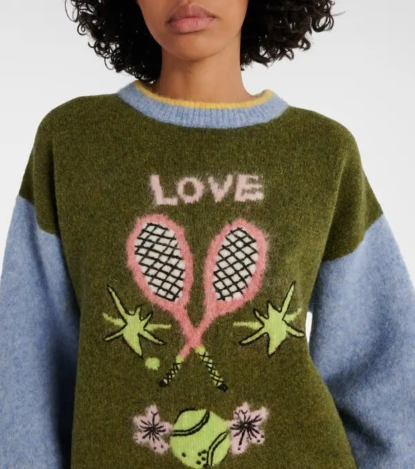 ALEMAIS Anouk Wool, Alpaca, And Mohair-blend Sweater
