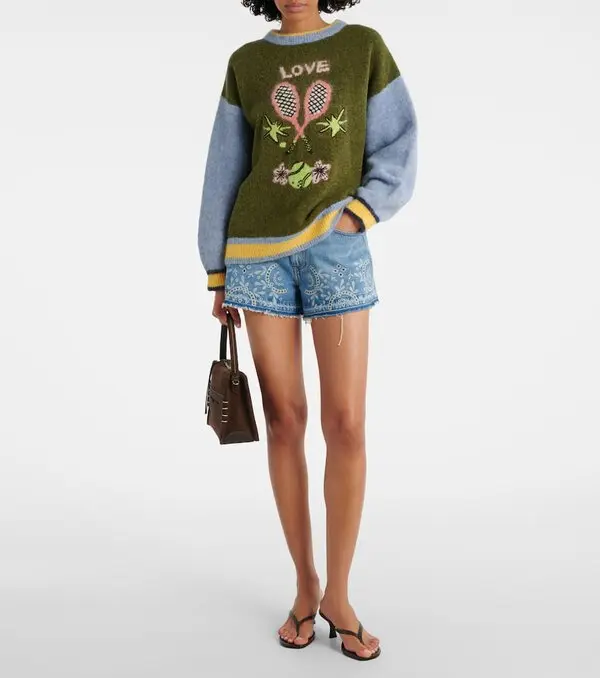 ALEMAIS Anouk Wool, Alpaca, And Mohair-blend Sweater