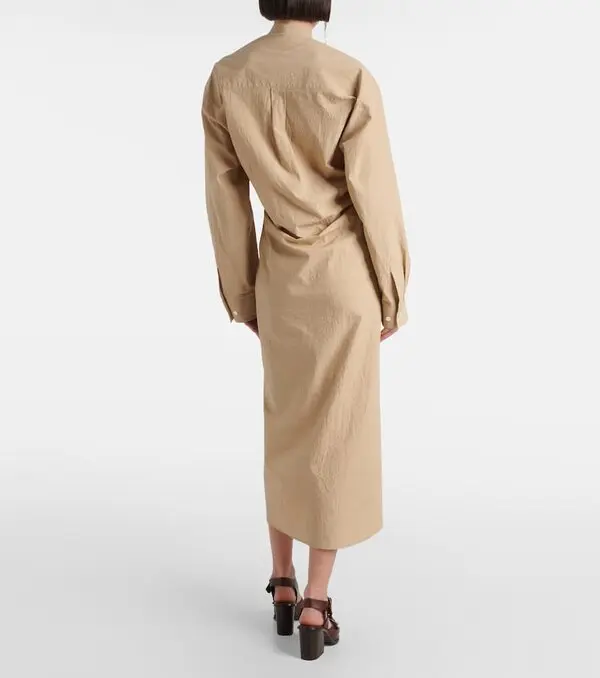 LEMAIRE Belted Cotton Shirt Dress