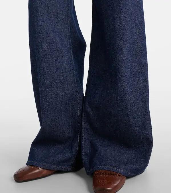 7 For All Mankind Lotta Wide-leg Jeans - Blue