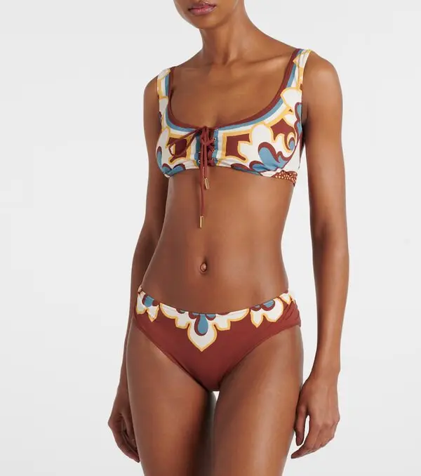 La DoubleJ Printed Bikini Bottom