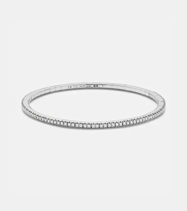 BUCHERER FINE JEWELLERY 18kt White Gold Diamond Bracelet - Silver