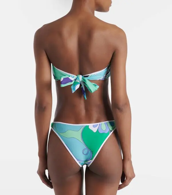 Emilio Pucci Orchidee Printed Bikini Bottom - Green