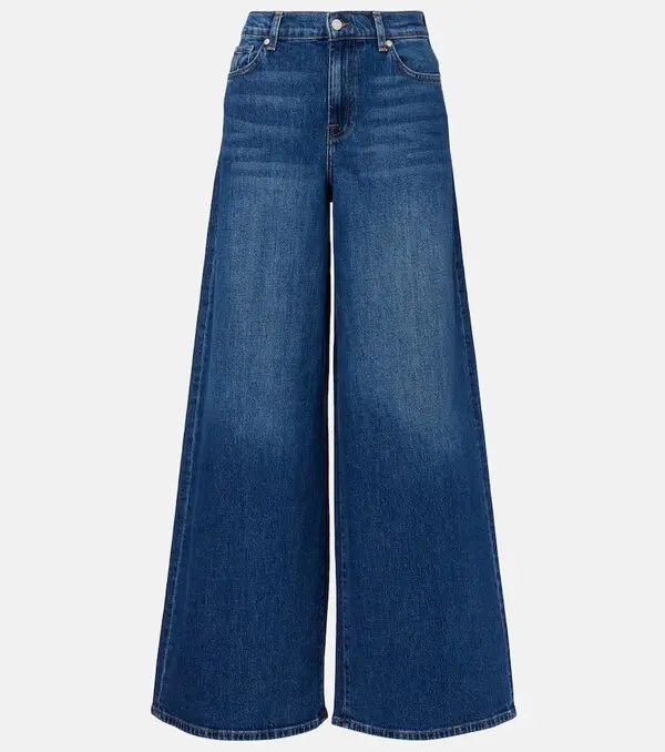 7 For All Mankind Marie Wide-leg Jeans In Artifact