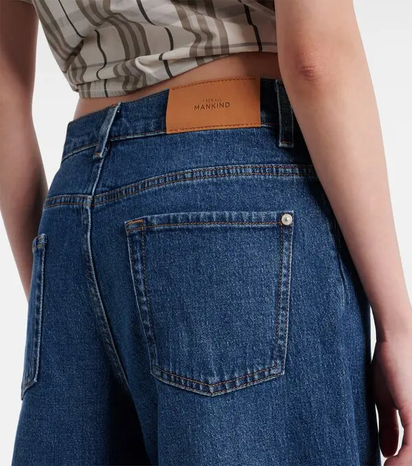 7 For All Mankind Marie Wide-leg Jeans In Artifact