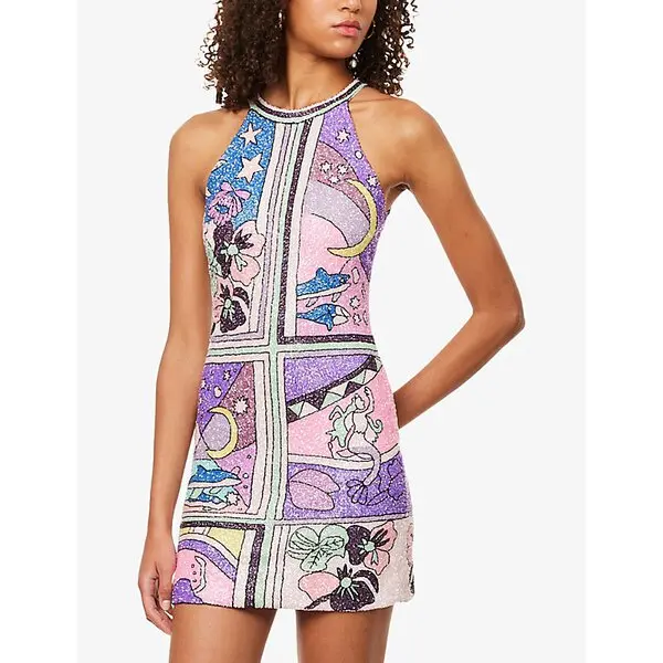 oceanus dress Oceanus New YORK STRAPPED DRESS IN BLUE