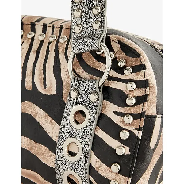 Jaded London Marza Zebra-Print Faux-Leather Shoulder Bag - Multi