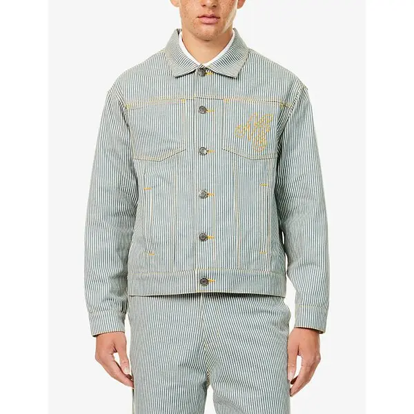 New Era Striped Denim Jacket