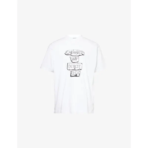Carhartt Work In Progress Masterpiece Graphic-print Cotton T-shirt - White