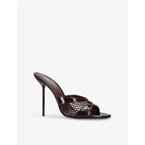 Paris Texas Lidia Patent-leather Heeled Mules