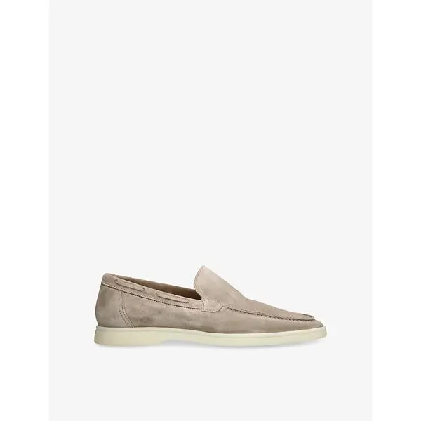AURELIEN Yacht Suede Loafers - Grey/light