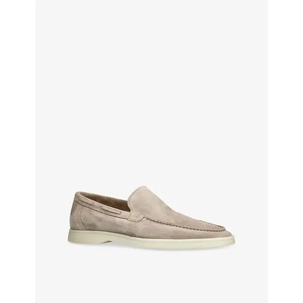AURELIEN Yacht Suede Loafers - Grey/light