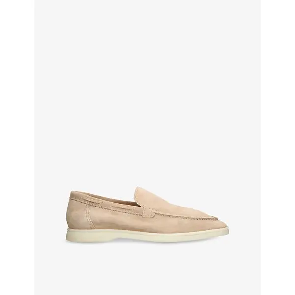 AURELIEN Yacht Suede Loafers - Beige