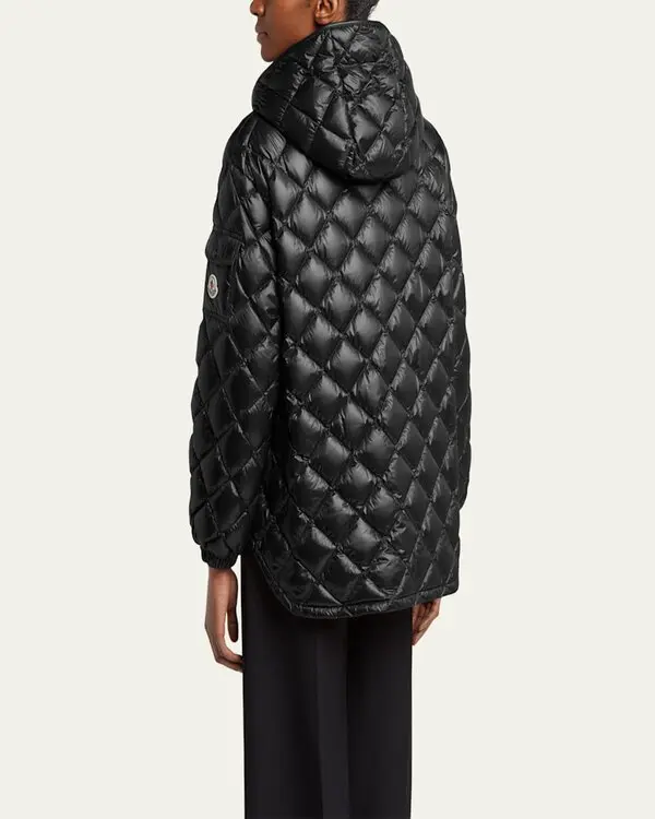 Moncler Short Padded Down Jacket - Medium Red