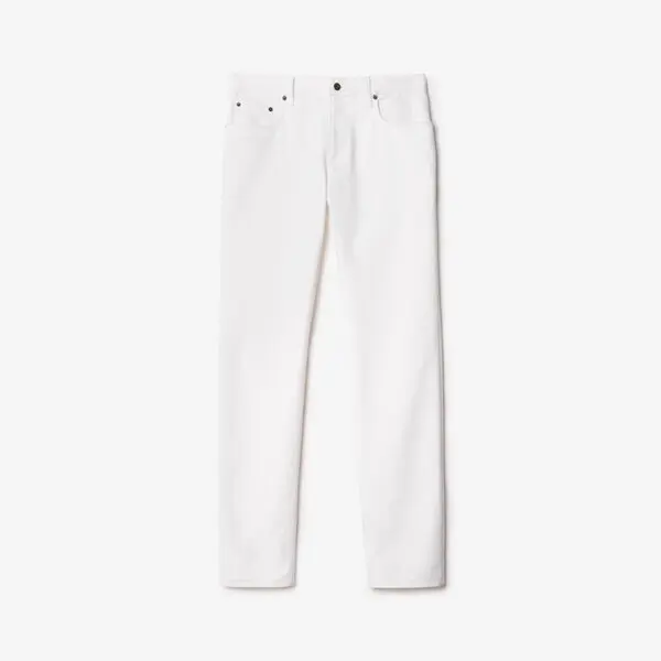 Burberry Slim Fit Jeans - Chalk White