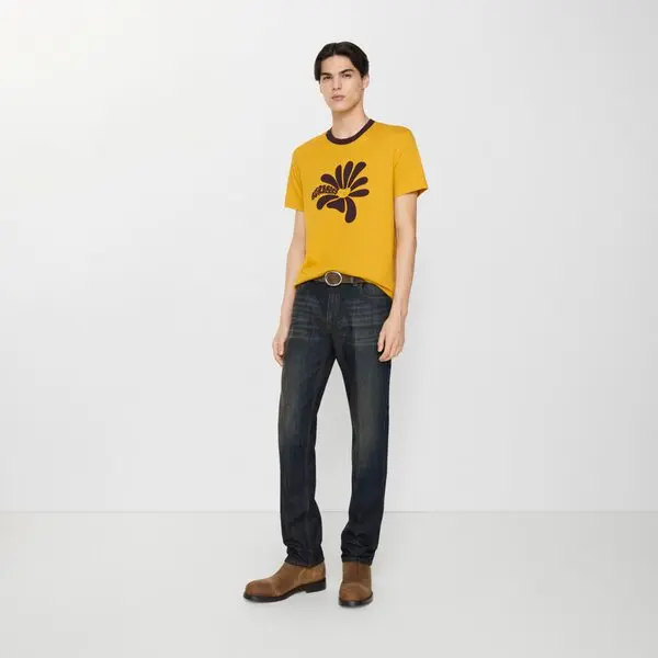 Burberry Slim Fit Washed Denim Jeans - Mid Blue