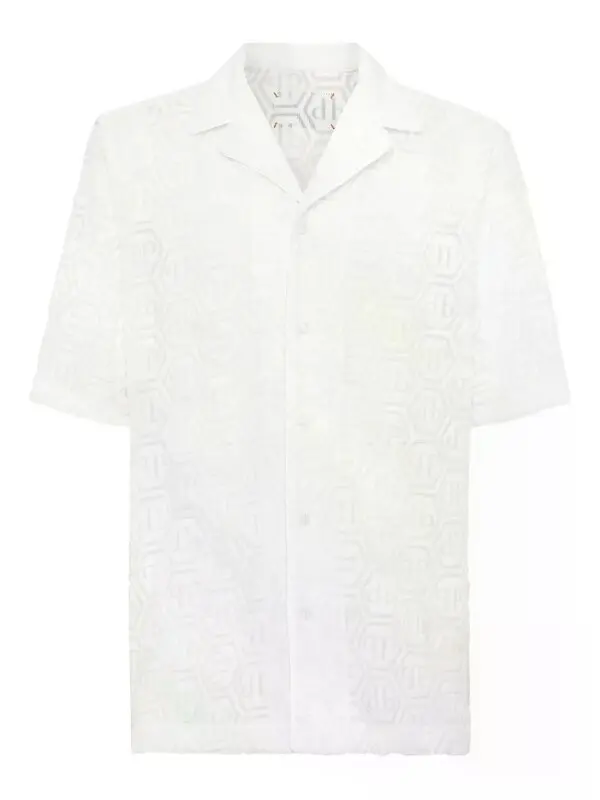 Philipp Plein Monogram-jacquard Shirt