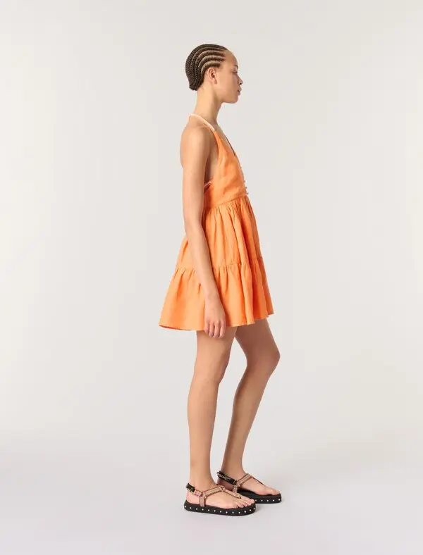 Maje Linen Mini Dress