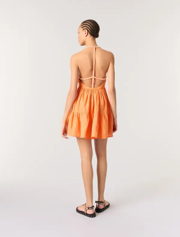 Maje Linen Mini Dress