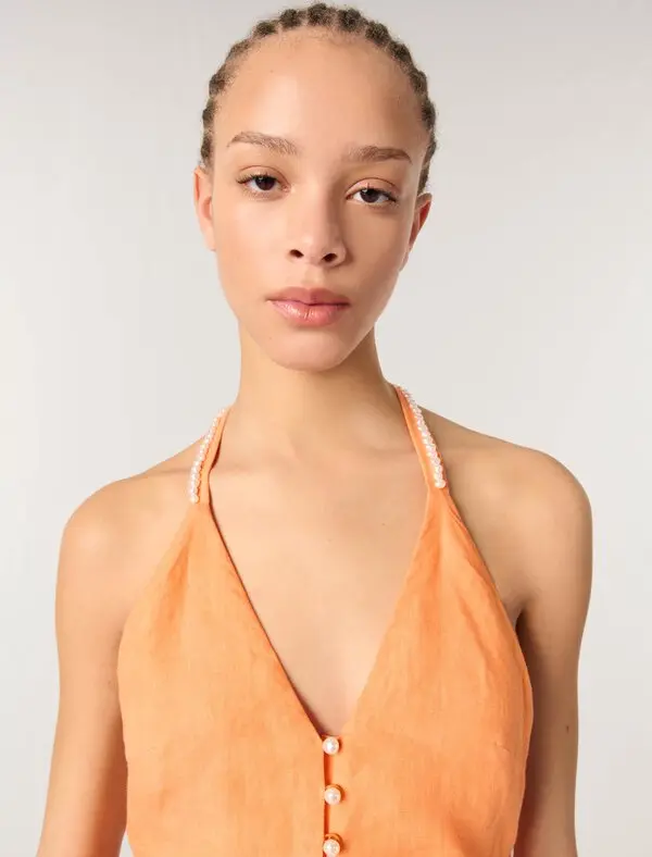 Maje Linen Mini Dress