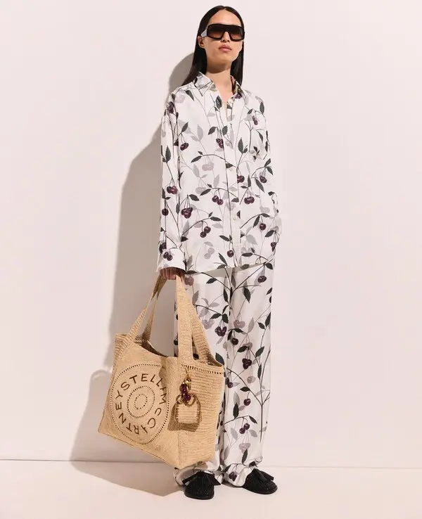 Stella McCartney Cherry Print Oversized Trousers